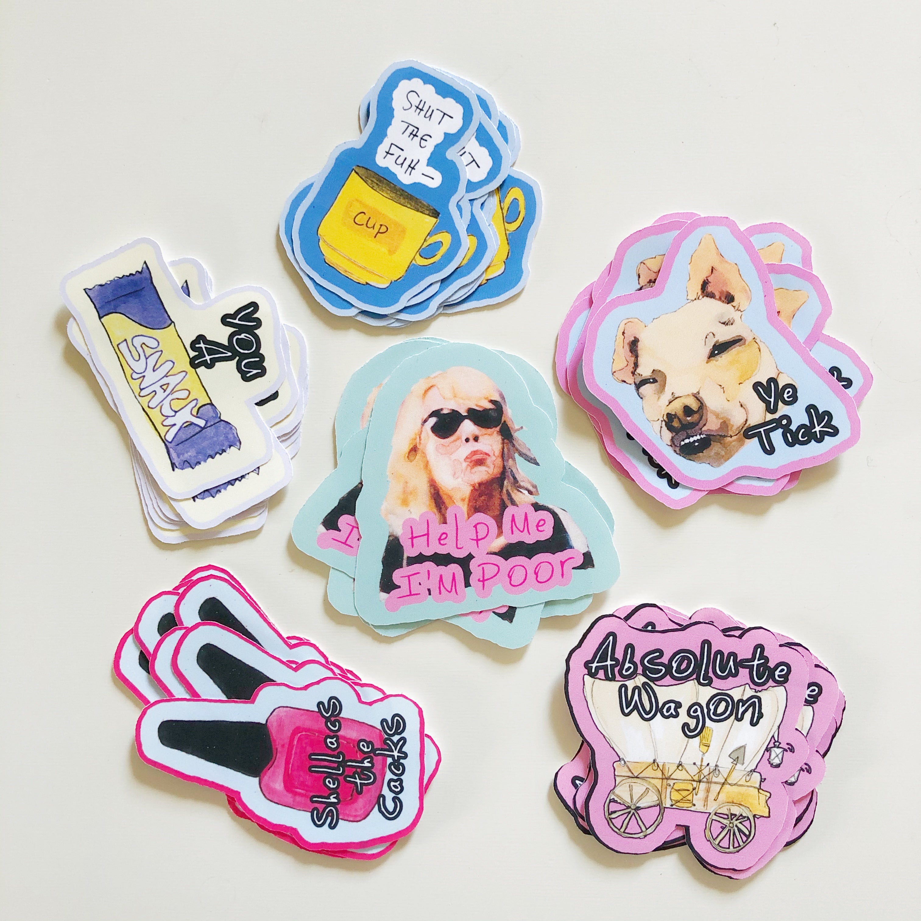 Fun & Colourful Stickers | WeirdWatercolours