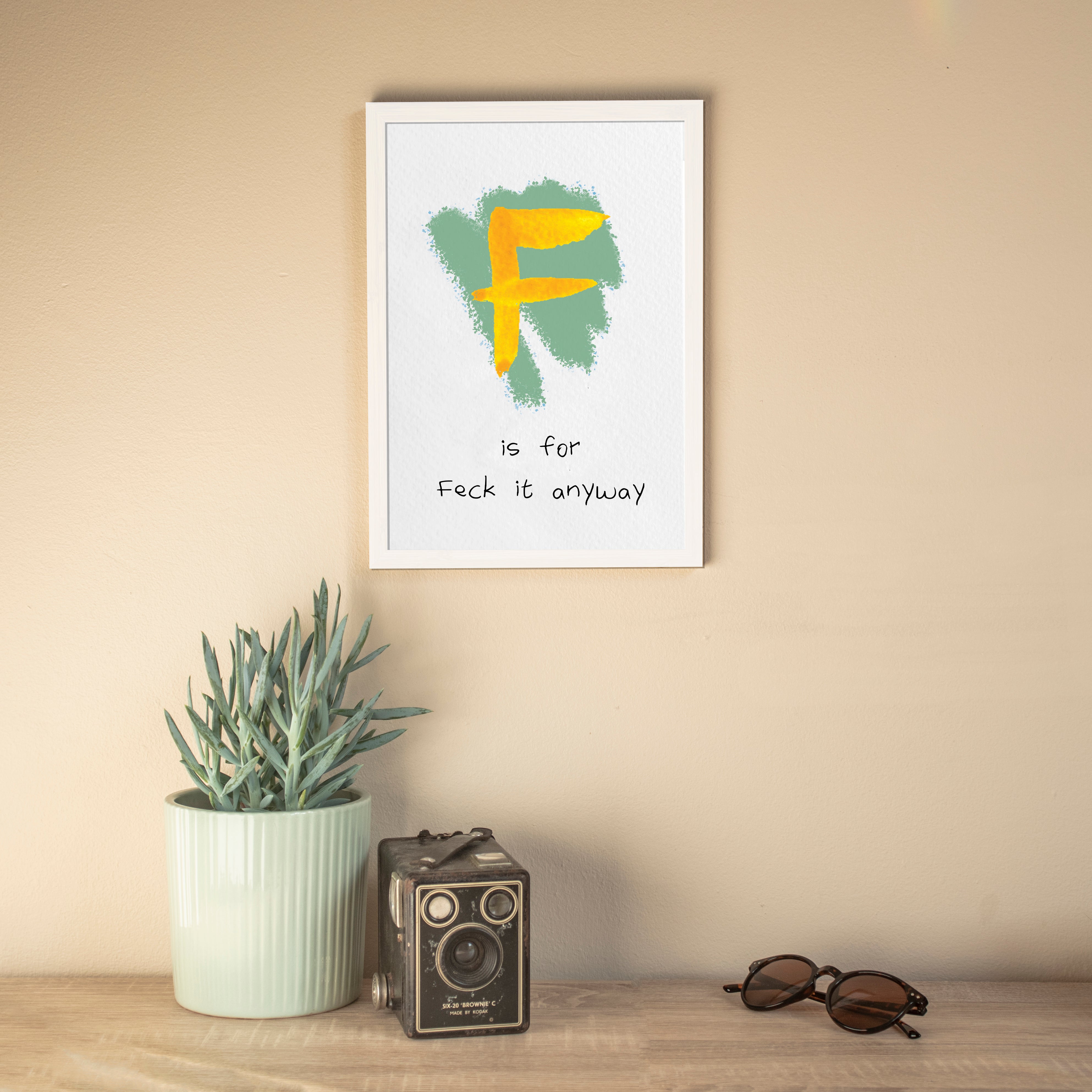 Alphabet Print | F is For – WeirdWatercolours