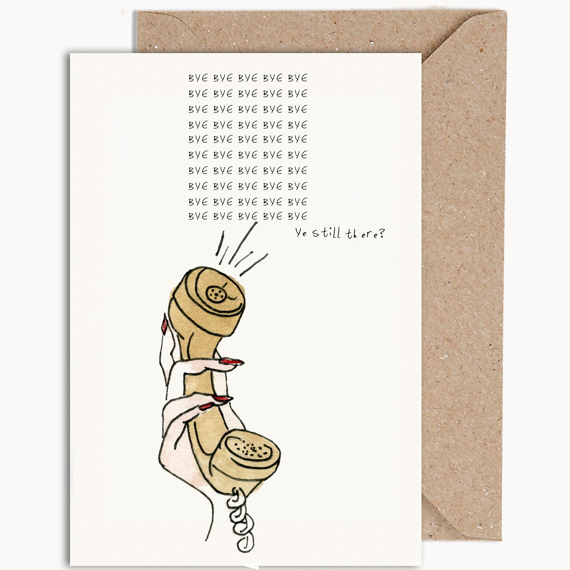 Bye Bye Bye Bye Bye Card – WeirdWatercolours