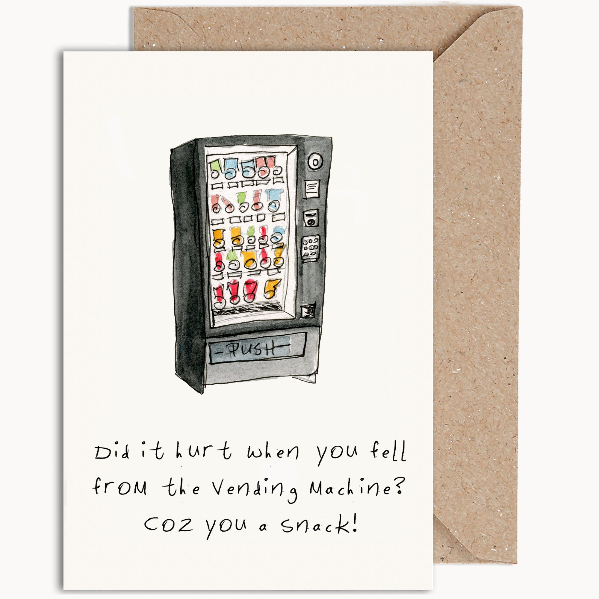 Vending Machine Love Card – WeirdWatercolours